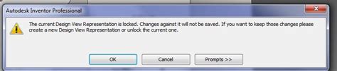 Solved Unlock The Design View Representation Autodesk Community