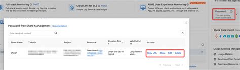 Share And Integrate Dashboard Pages In Password Free Mode Simple Log Service Alibaba Cloud Share And Integrate Dashboard Pages In Password Free Mode Simple Log Service Alibaba Cloud