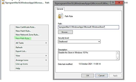 Disable Microsoft Store With Software Restriction Policy Software