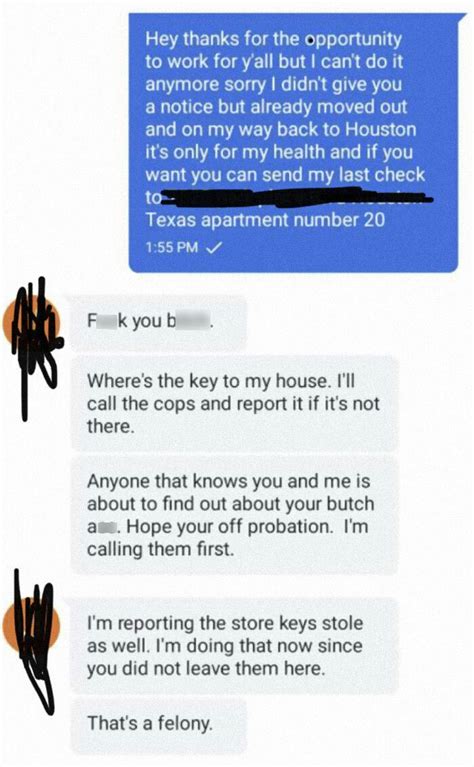 30 Screenshots Of Text Exchanges Featuring Job Resignations As Shared On This Page Bored Panda