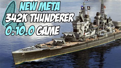 342k Thunderer 0 10 0 Max Range Dead Eye Bb Meta Wows Youtube