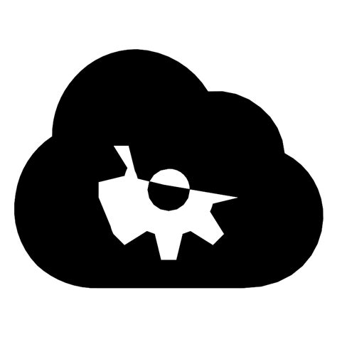 Cloud Settings Solid Vector SVG Icon SVG Repo