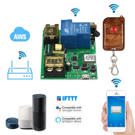 USB DC V AC V A RF MHz Wifi Switch Wireless Relay Module Smart Home Automation Modules