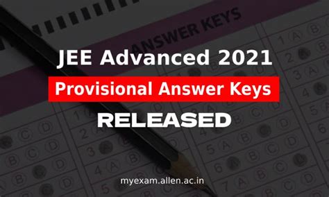JEE Advanced 2021 Provisional Answer Key Released Babes Can Submit Objections By October 11