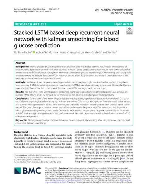 Pdf Stacked Lstm Based Deep Recurrent Neural Network With Kalman