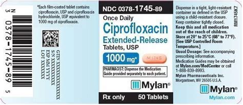 Ciprofloxacin Extended Release Tablets Fda Prescribing Information Side Effects And Uses