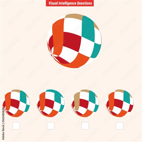 Visual Intelligence Questions Find The Same Iq Test Stock Vector Adobe Stock
