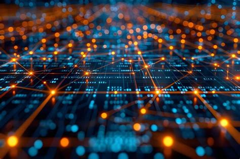 Premium Photo Network Connection Of Digital Data Points Illustrating Concepts Of Big Data