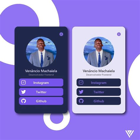 Profile Card UI Design