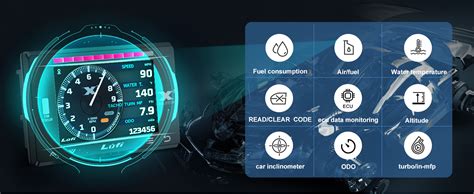Lufi X7 Car Gps Speedometer Boost Gauge Water Temperature Meter N In 1 Car