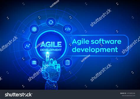 Agile Software Development Methodology Concept On Stock Vector Royalty Free