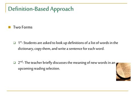 ppt teaching vocabulary meaning through semantic based activities