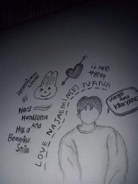 Na Jaemin Sketsa Sketsa Wajah Gambar