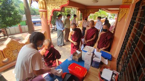 ကျောက်မဲမြို့၊ တိလင်ပရိယ္ယတိ စာသင်တိုက်ရှိ အသက် ၁၅ နှစ်အထက် ကိုရင်သာမဏေများအား ကိုဗစ် ၁၉ ရောဂ