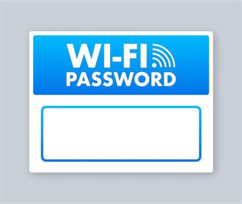 Premium Vector Free Wifi Password Symbol Sign Vector Stock Illustration