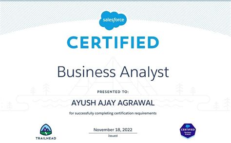 Ayush Agrawal On Linkedin Happy To Share I Cleared The Salesforce Business Analyst Exam