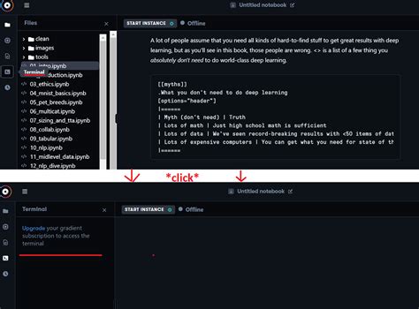 Paperspace Gradient Terminal Access Part 1 2020 Fast Ai Course Forums