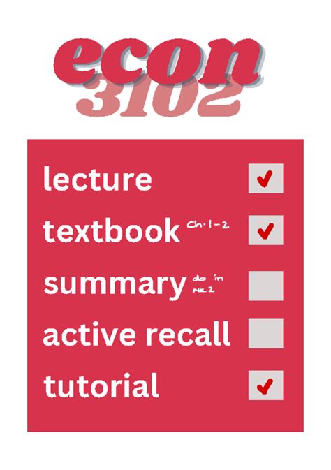 Econ3102 Wk 1 Gdp Week 1 Notes From Lecture Textbook And Tute 3102 Eeecccooonnn Lecture