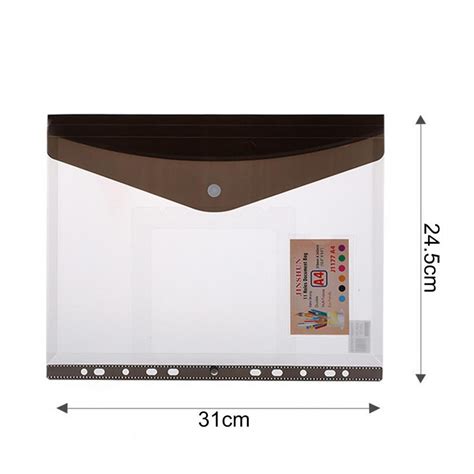 Badu Bg 6 бр папки за папки с папки Полезен устойчив на разкъсване джоб за папки A4 прозрачен