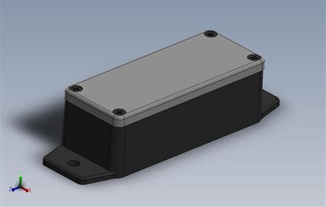 PCB防水外壳 SOLIDWORKS 2018 模型图纸免费下载 懒石网