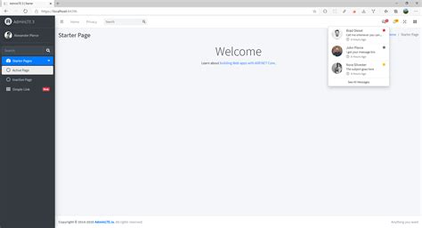 Integrating Adminlte With Aspnet Core Puresourcecode