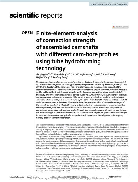 Pdf Finite Element Analysis Of Connection Strength Of Assembled