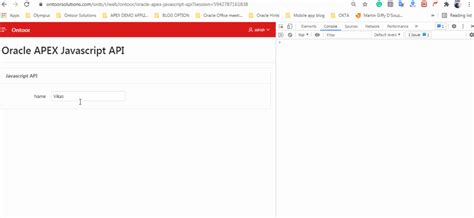 Oracle Apex Javascript Api Ontoor Blogs