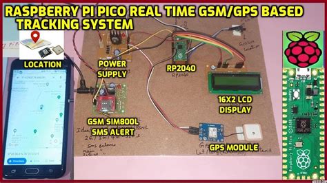 Raspberry Pi Pico Real Time GSM GPS Based Tracking System YouTube
