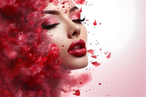 Premium Photo Valentines Day Heart Confetti Valentine Background