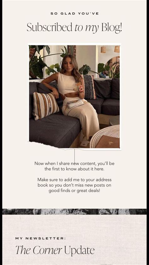 Custom Email Template Design For A Blogger Influencer On Klaviyo Or