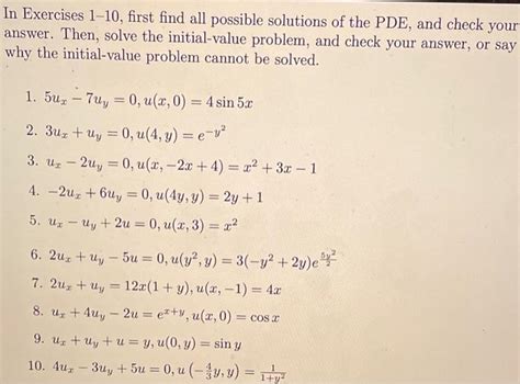 solved in exercises 1 10 first find all possible solutions