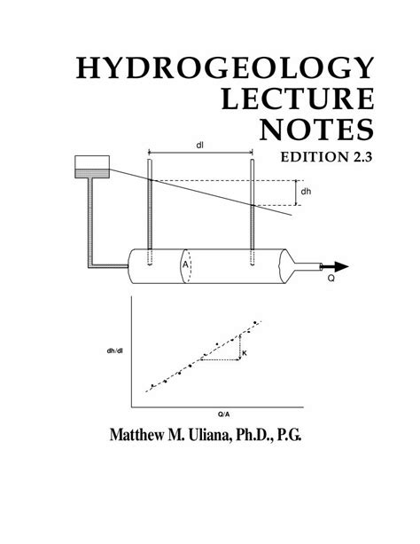 PDF HYDROGEOLOGY LECTURE NOTES Hydrogeology Lecture Notes Hydrogeologylecturenotes Lr