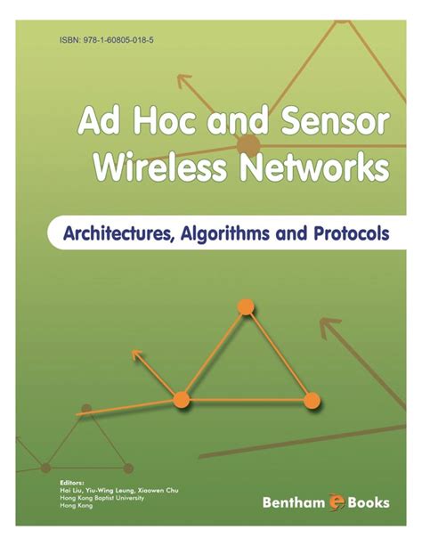 Ad Hoc And Sensor Wireless Networks Architectures Algorithms And