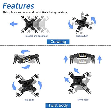 Freenove Quadruped Robot Kit With Remote Compatible With Arduino Ide