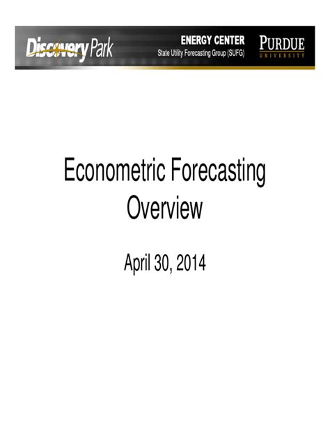 2014 April Workshop Econometric Forecasting Pdf Errors And
