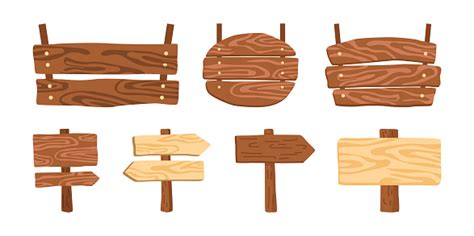 텍스트나 공지를 위한 빈 공간이 있는 목재 널빤지 또는 나무 판자 벡터 절연 나무 조각 사본 리본 또는 표지판 도로에 대 한
