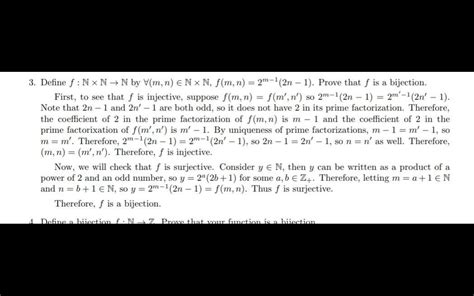19 prove that f nxn n defined as f m n 2 2n 1 is bijective