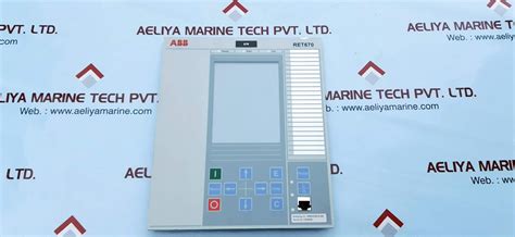Abb Ret670 Transformer Protection Ied Aeliya Marine