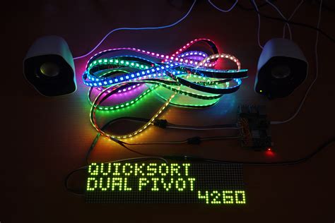 Blinkensort With Sound The Sound Of Led Sorting Algorithms With Raspberry Pi 3 And Apa102 Or
