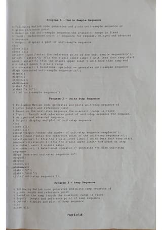 Signals N Systems Lab Manuals About Signals Pdf