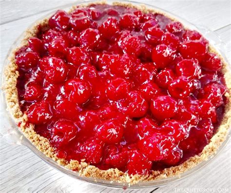 No Bake Chilled Raspberry Pie With Graham Cracker Crust ⋆ The Quiet Grove