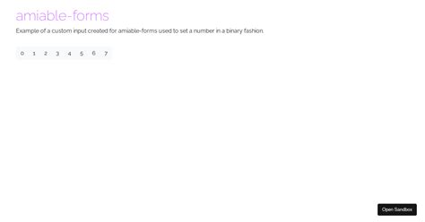 Amiable Forms Custom Input Codesandbox