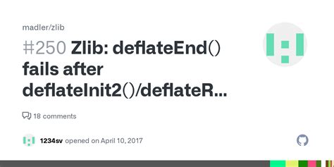 Zlib DeflateEnd Fails After DeflateInit DeflateReset When Initialized For Raw Deflate