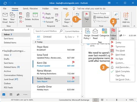 Follow Up With Emails CustomGuide