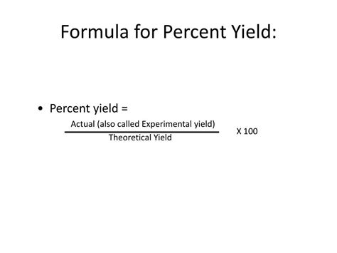 Ppt Unit Percent Yield Calculations Powerpoint Presentation Free Download Id