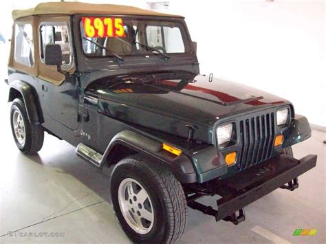 1994 Hunter Green Metallic Jeep Wrangler S 4x4 25299711 Photo 13 Car Color