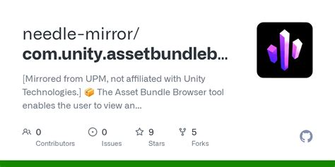 Github Needle Mirrorcomunityassetbundlebrowser Mirrored From Upm Not Affiliated With