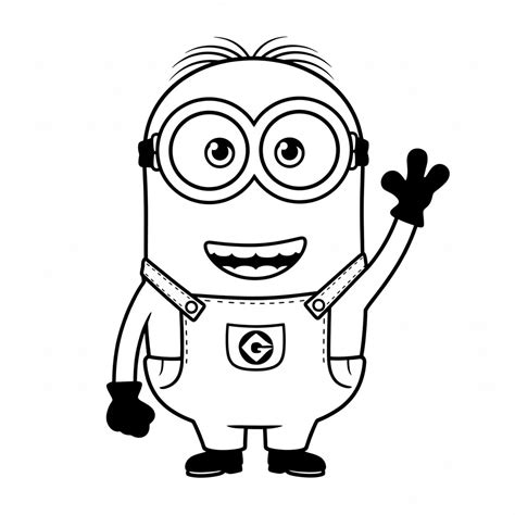 Tô Màu Minion Xin Chào Trang Tô Màu Cho Bé