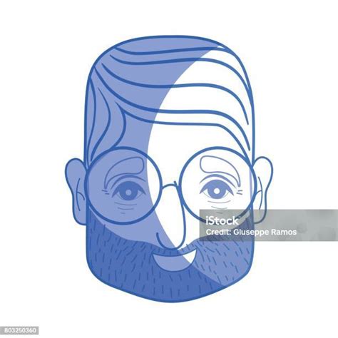 실루엣 안경와 헤어스타일 노인 얼굴 귀여운에 대한 스톡 벡터 아트 및 기타 이미지 귀여운 나이 남자 Istock