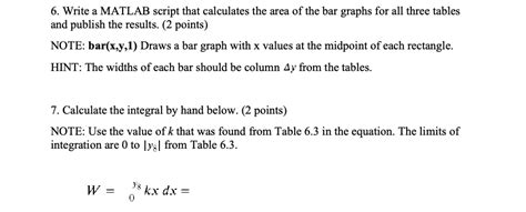 Solved 3 Plot F Vs Yi In Matlab For All Three Tables 4